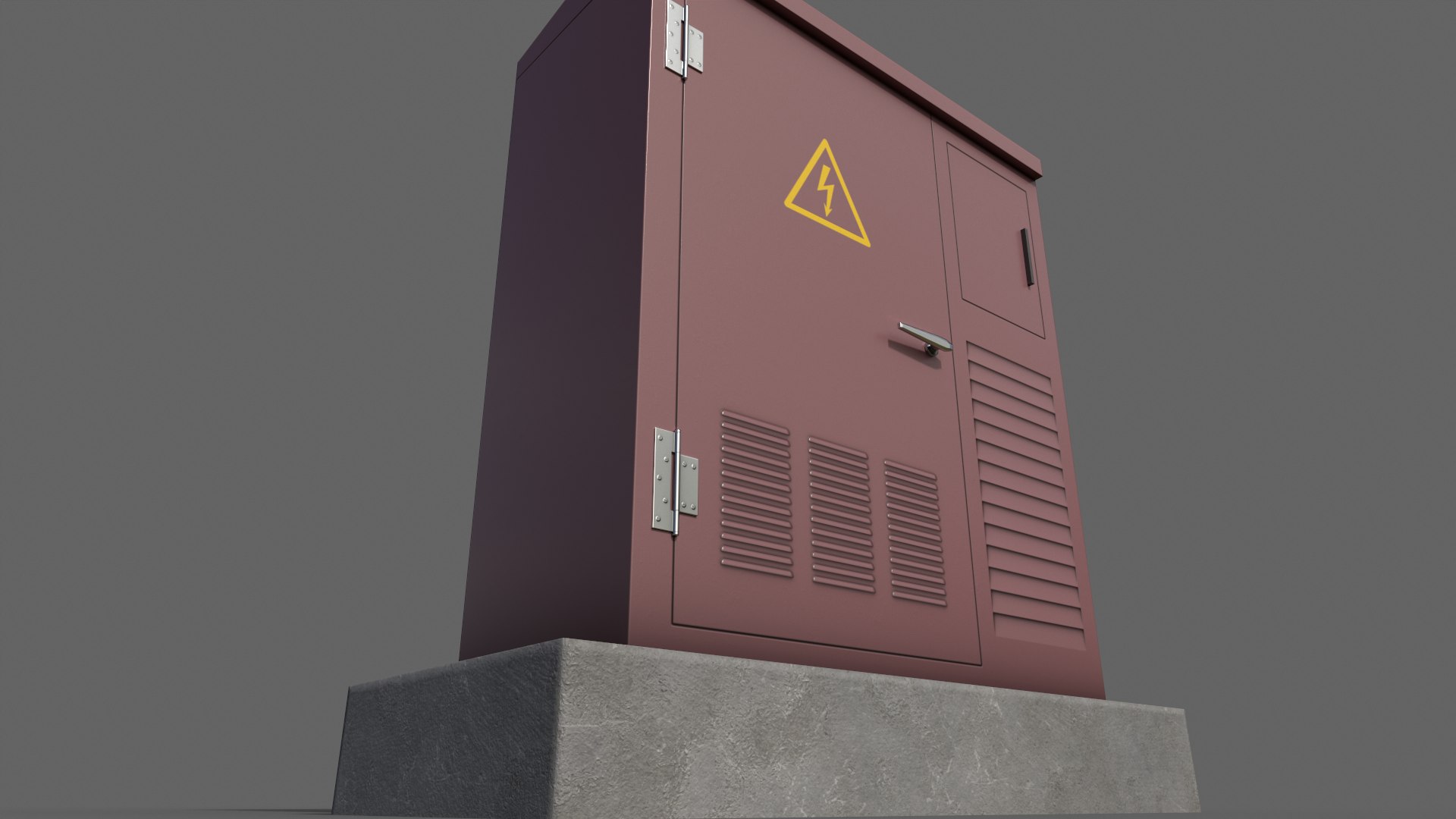 3D PBR Electric Box Red model - TurboSquid 1753923