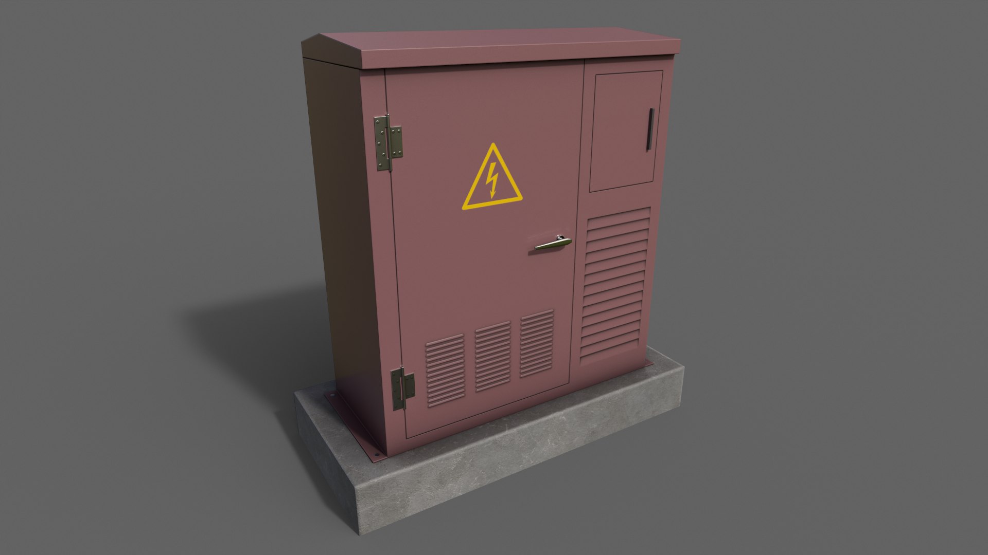 3D PBR Electric Box Red model - TurboSquid 1753923