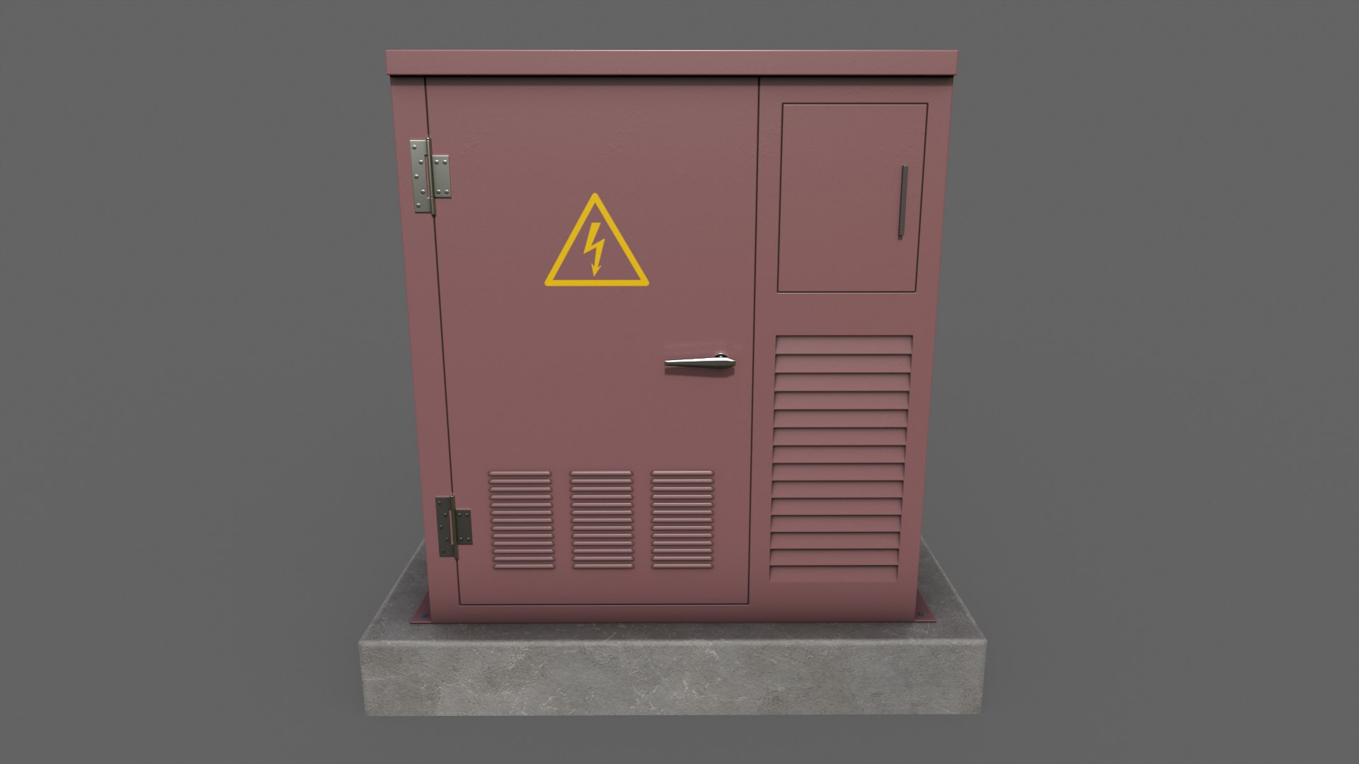 3D PBR Electric Box Red model - TurboSquid 1753923