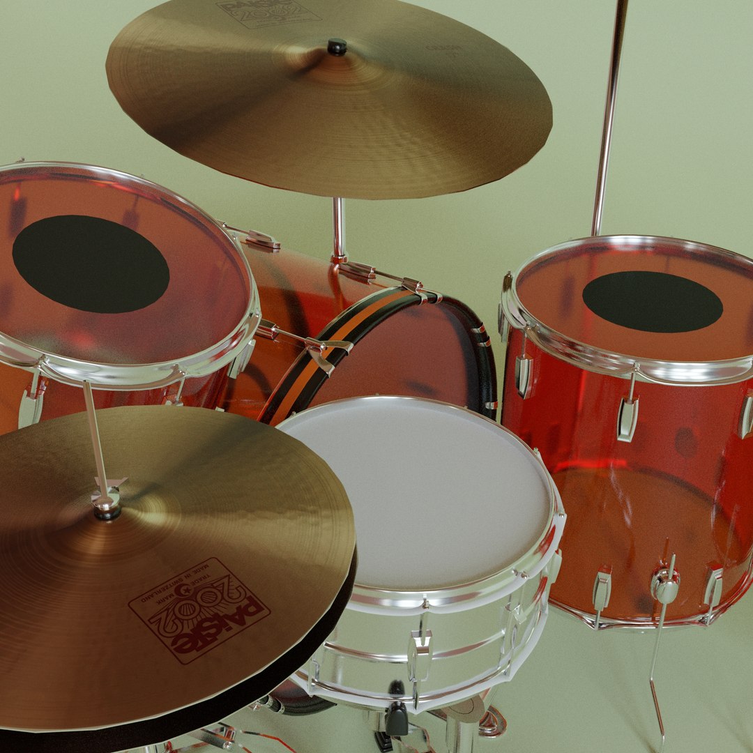 Drum Set 3D Model - TurboSquid 1986220