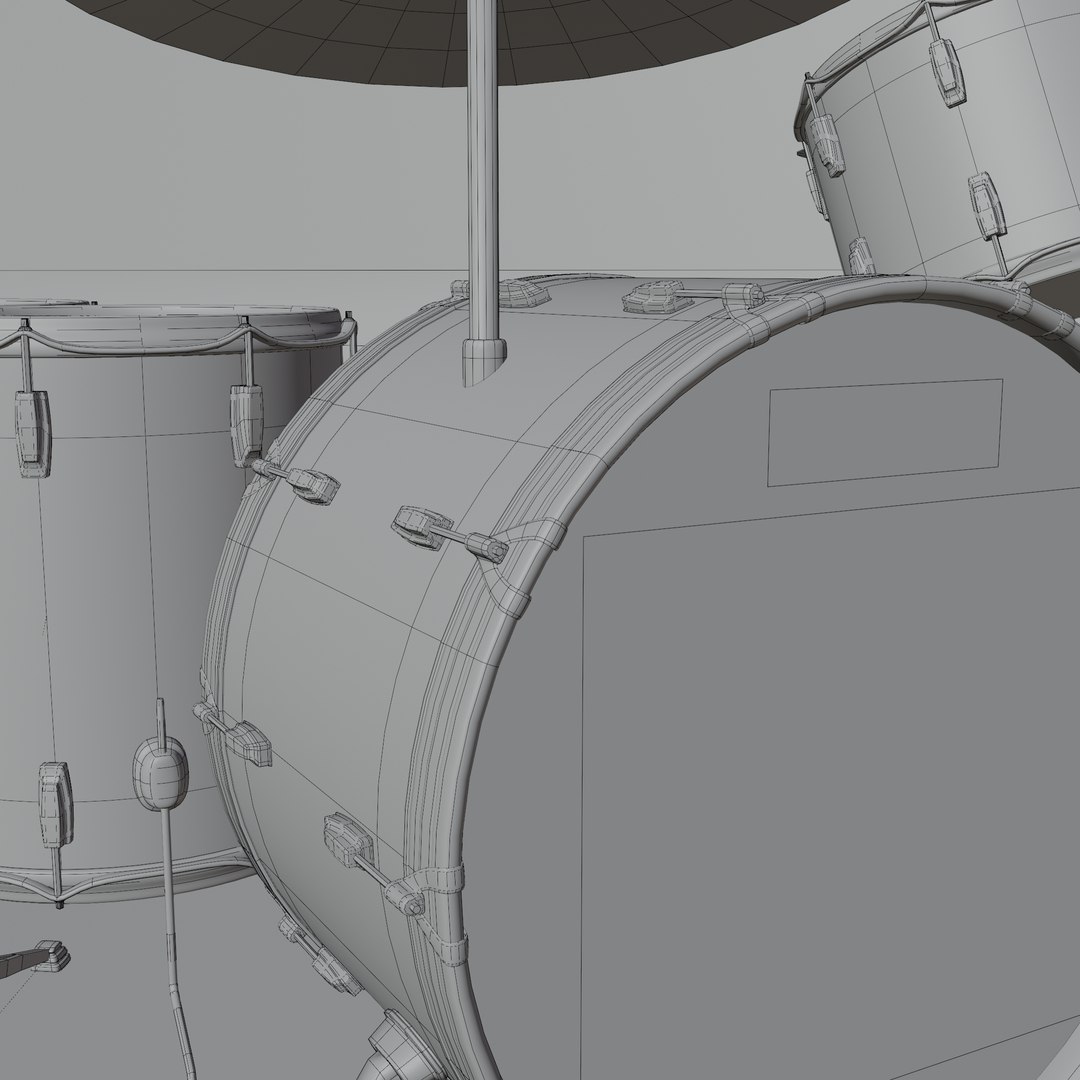 Drum Set 3D Model - TurboSquid 1986220