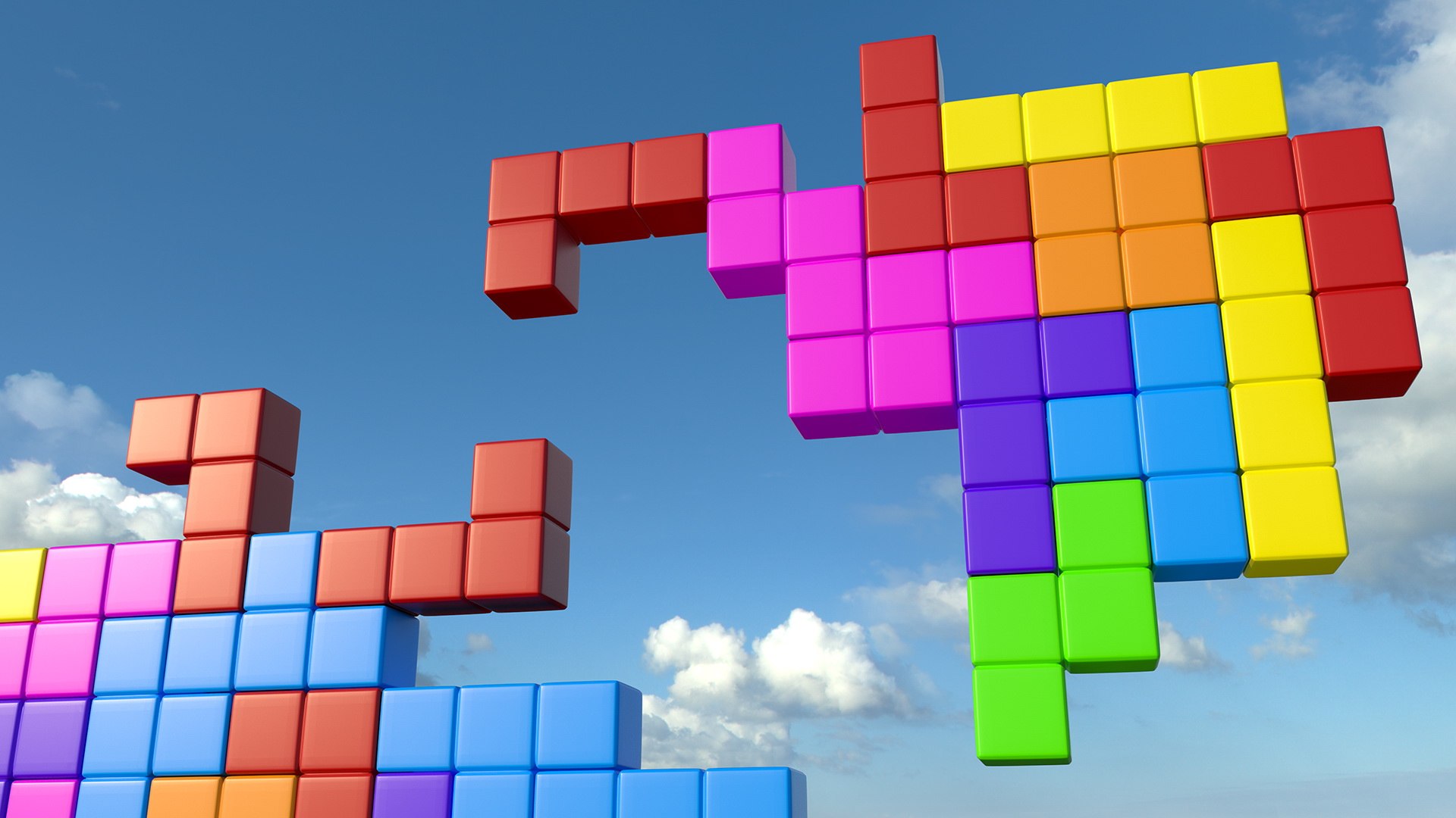 Tetris Blocks World Mapped Model - TurboSquid 1545755