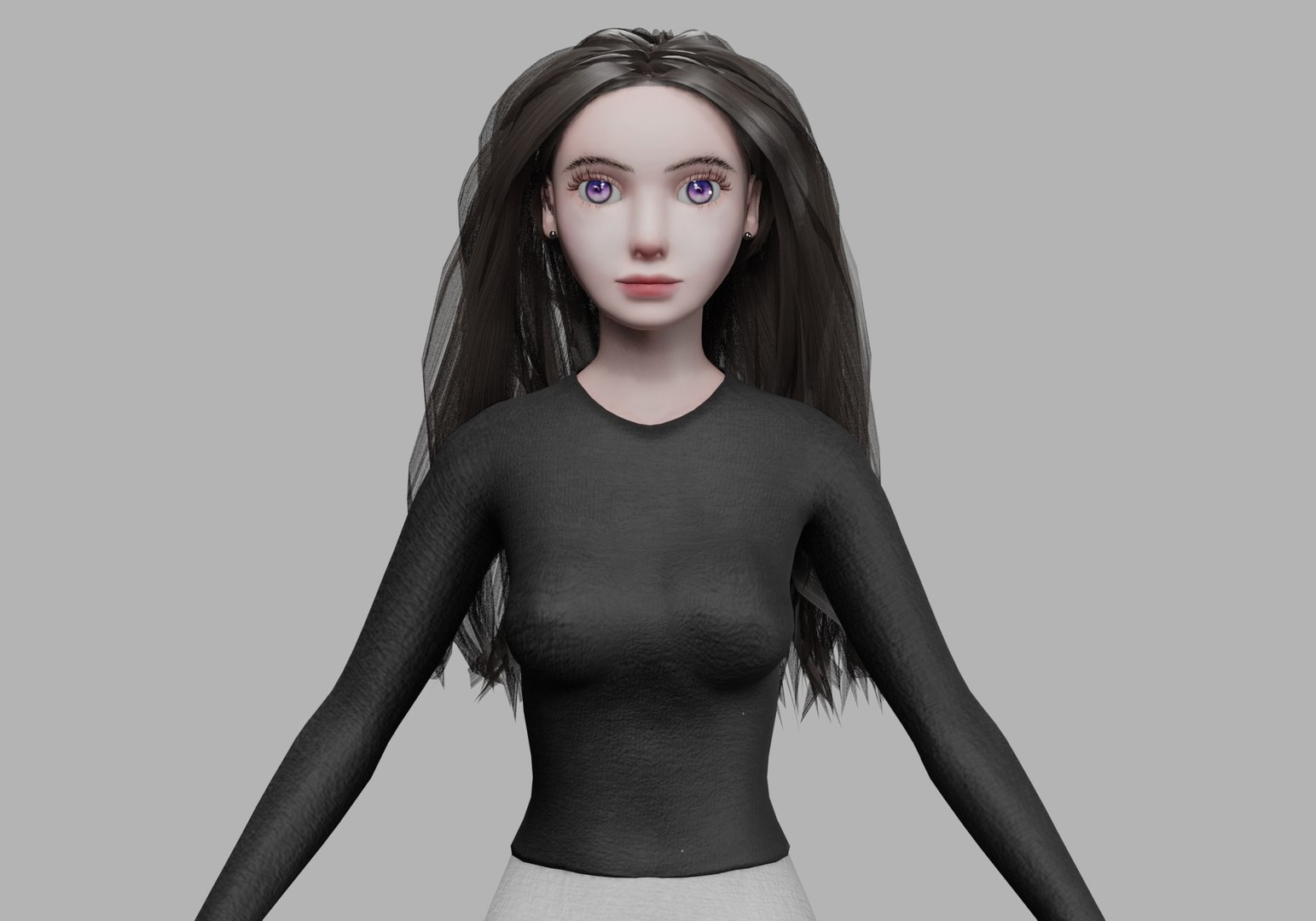 3D Cool Cute Woman V32685 Model - TurboSquid 2261677