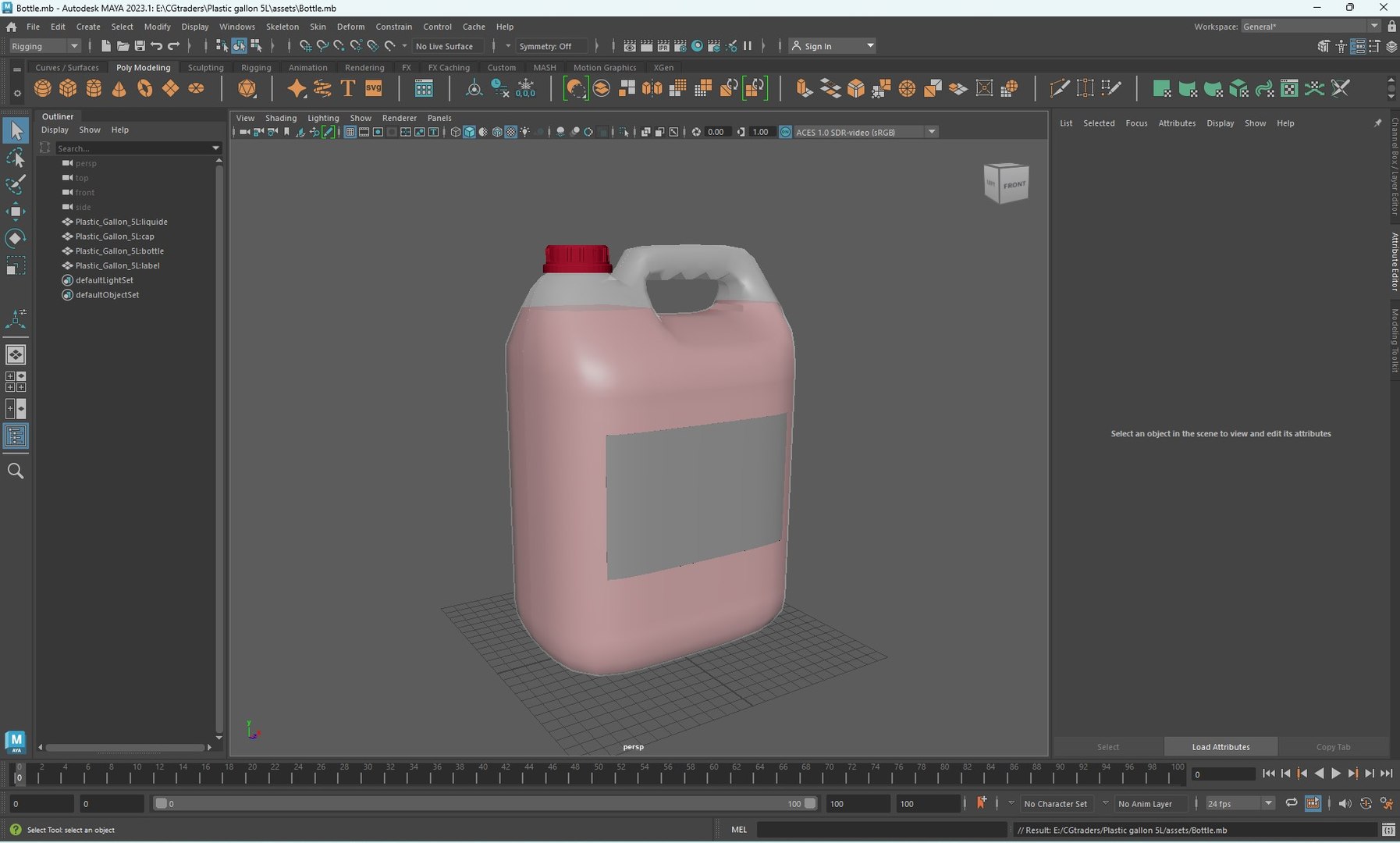 Plastic gallon 5L model - TurboSquid 2050720