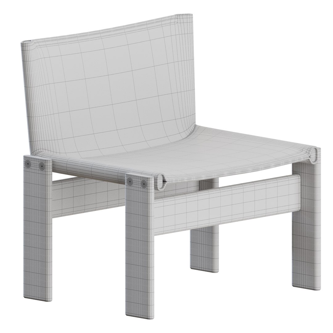 3D Monk Armchair By Molteni - TurboSquid 2432981