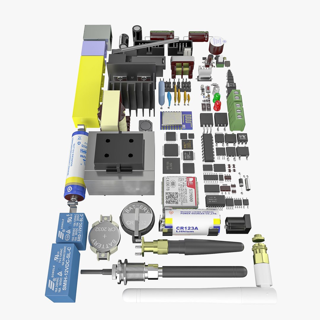 3D Electronic Components - TurboSquid 1574720