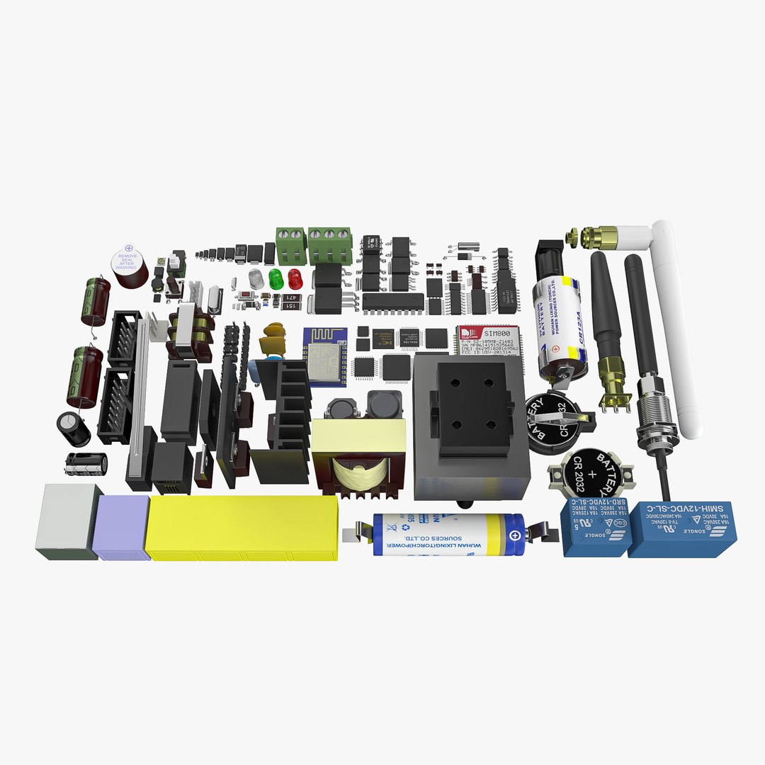 3D Electronic Components - TurboSquid 1574720
