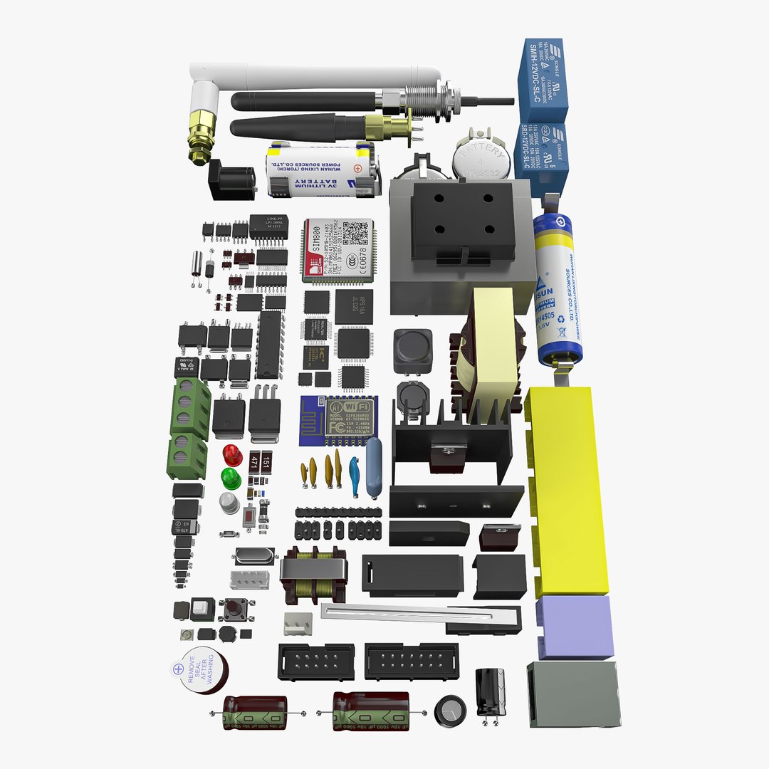 3D Electronic Components - TurboSquid 1574720