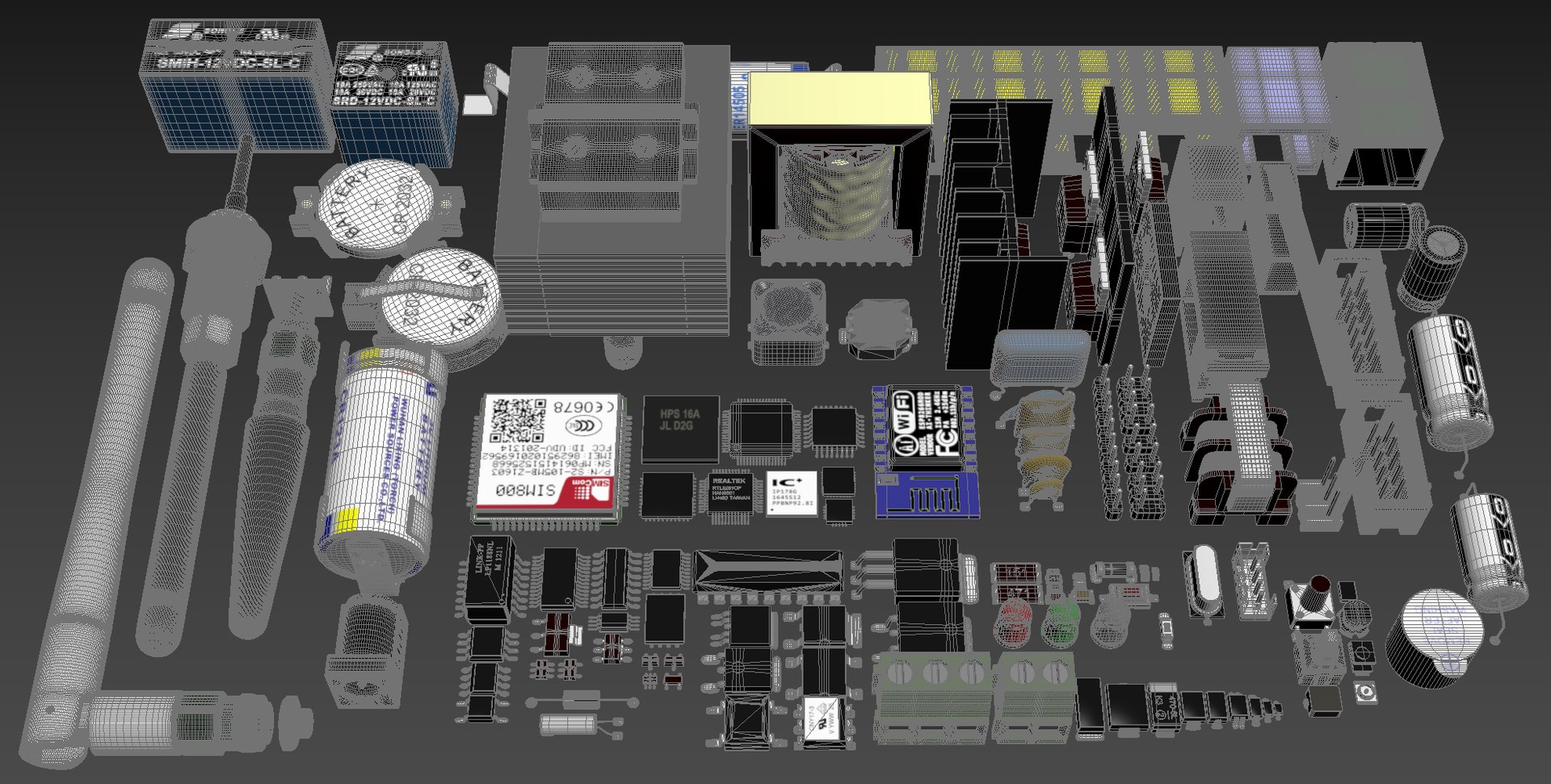 3D Electronic Components - TurboSquid 1574720
