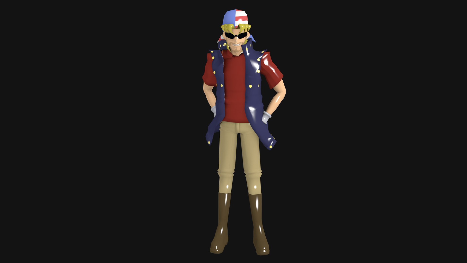 Bandit Keith yugioh anime lowpoly model3Dモデル - TurboSquid 1953010