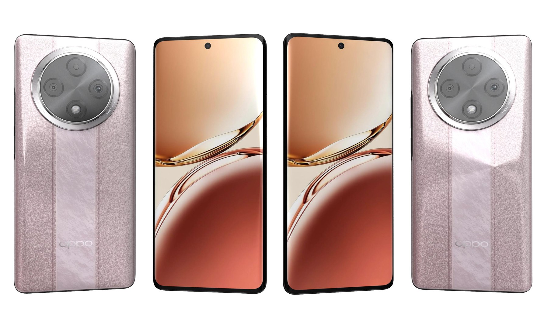 3D Oppo F27 Pro Plus Dusk Pink Model - TurboSquid 2245307