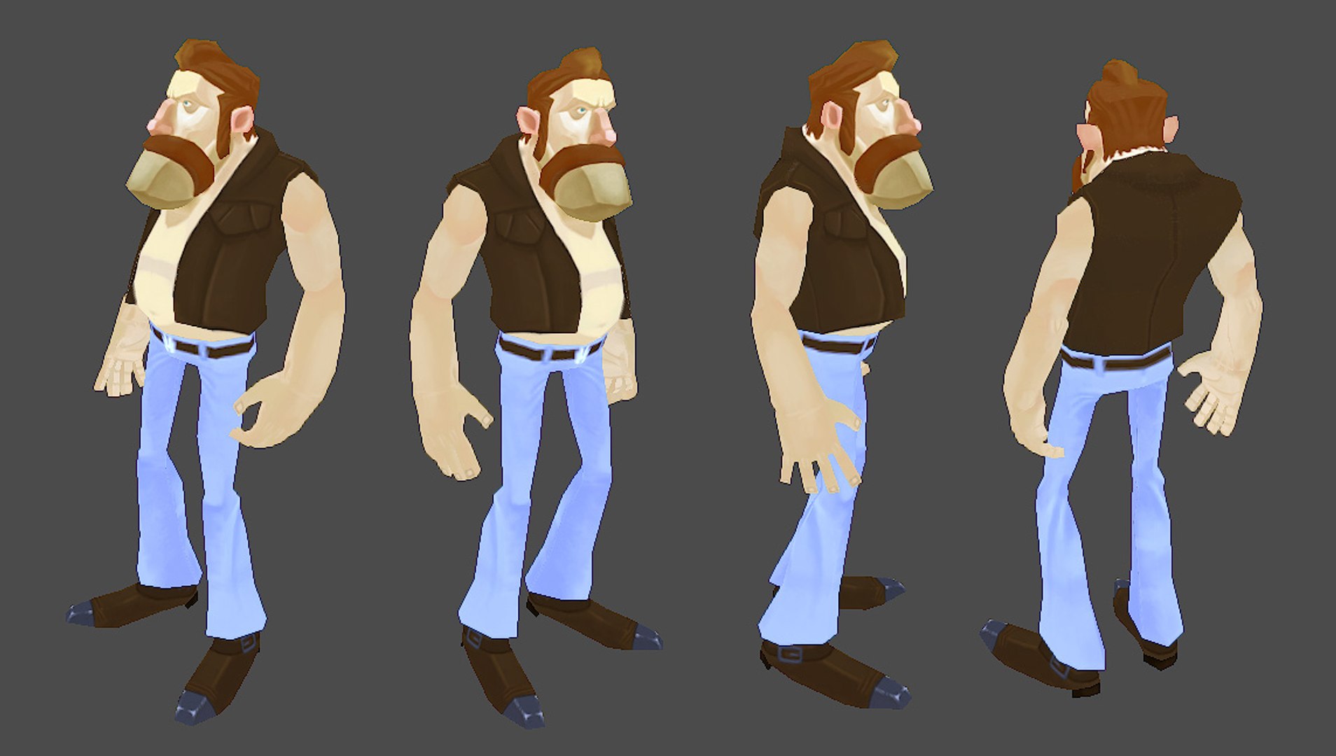 3d Character Painted