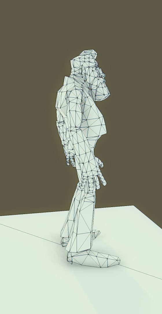 3d Character Painted