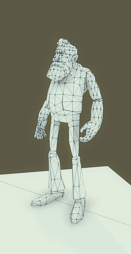 3d character painted