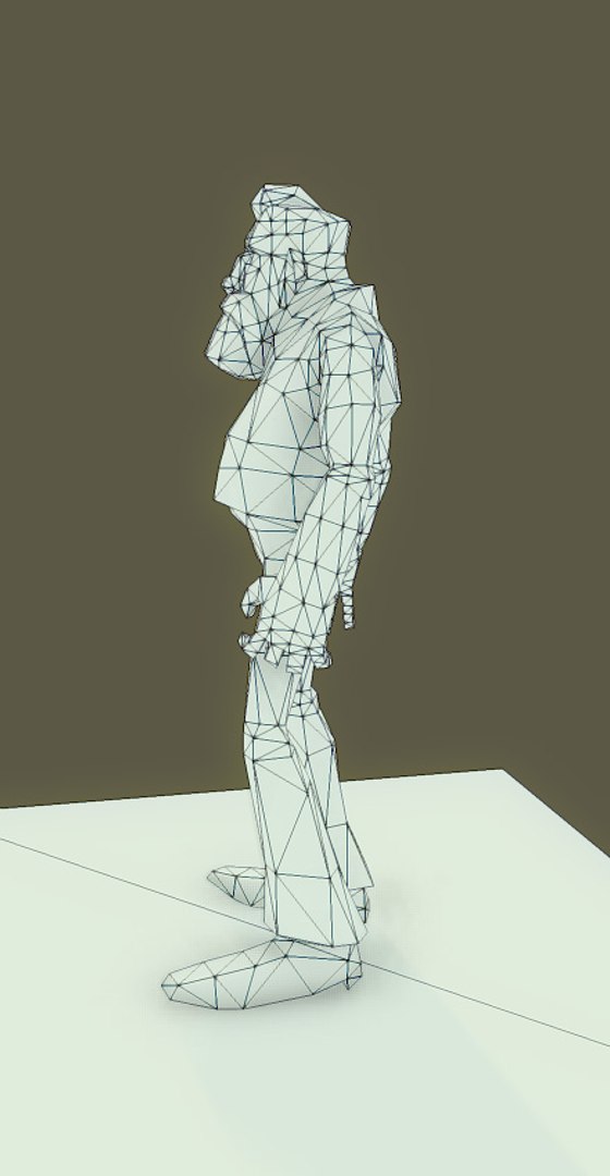 3d Character Painted