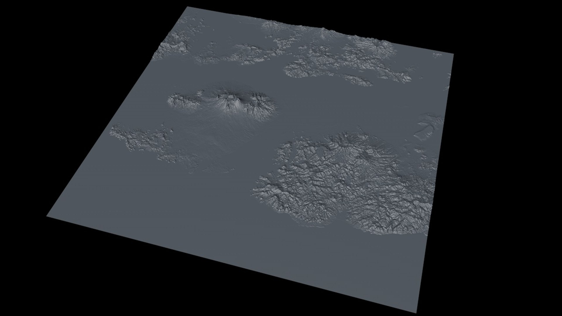 Terrains Untextured 3d Model