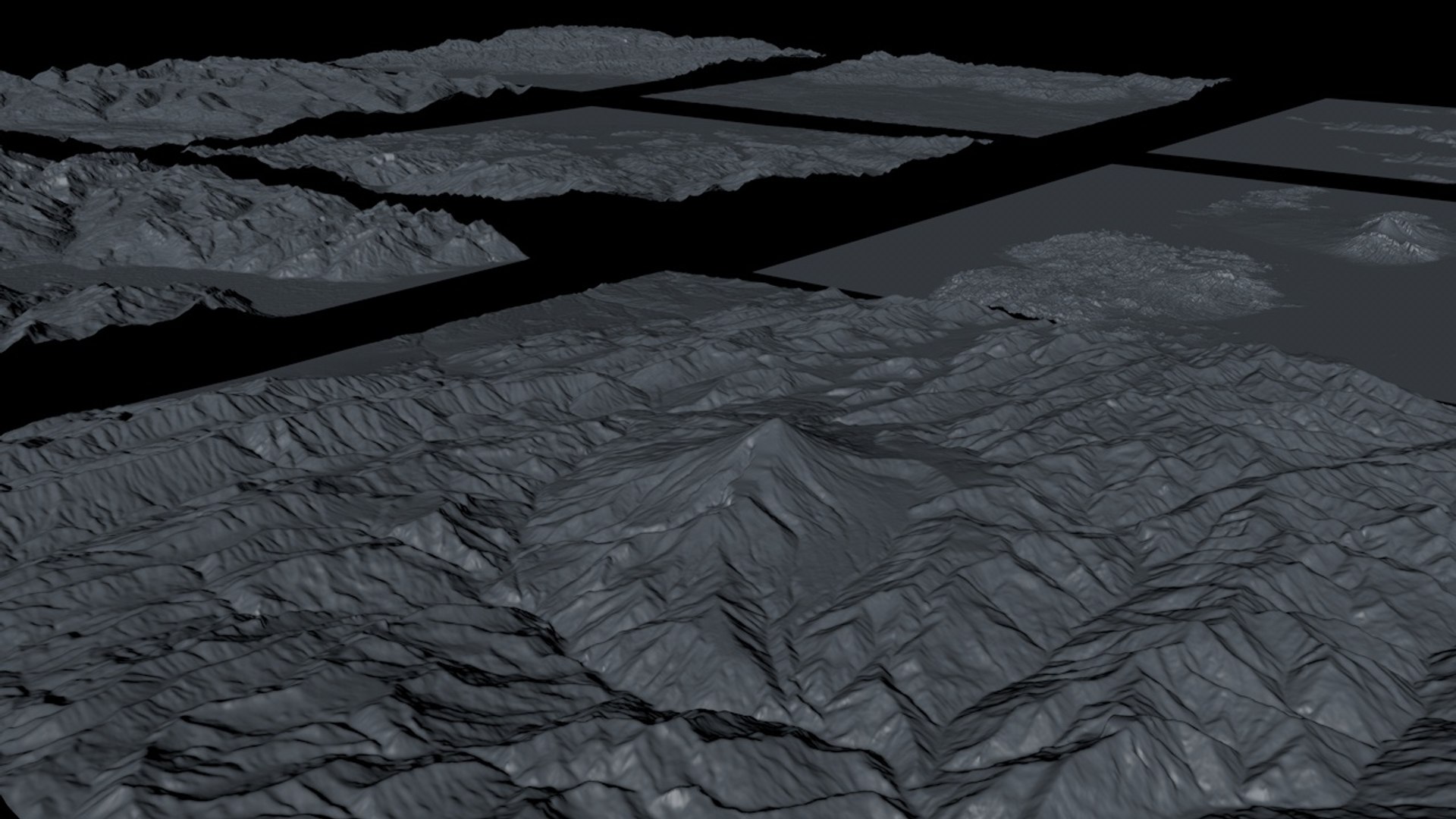 Terrains Untextured 3d Model