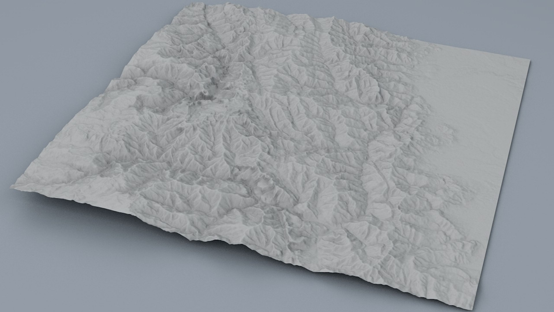 terrains untextured 3d model
