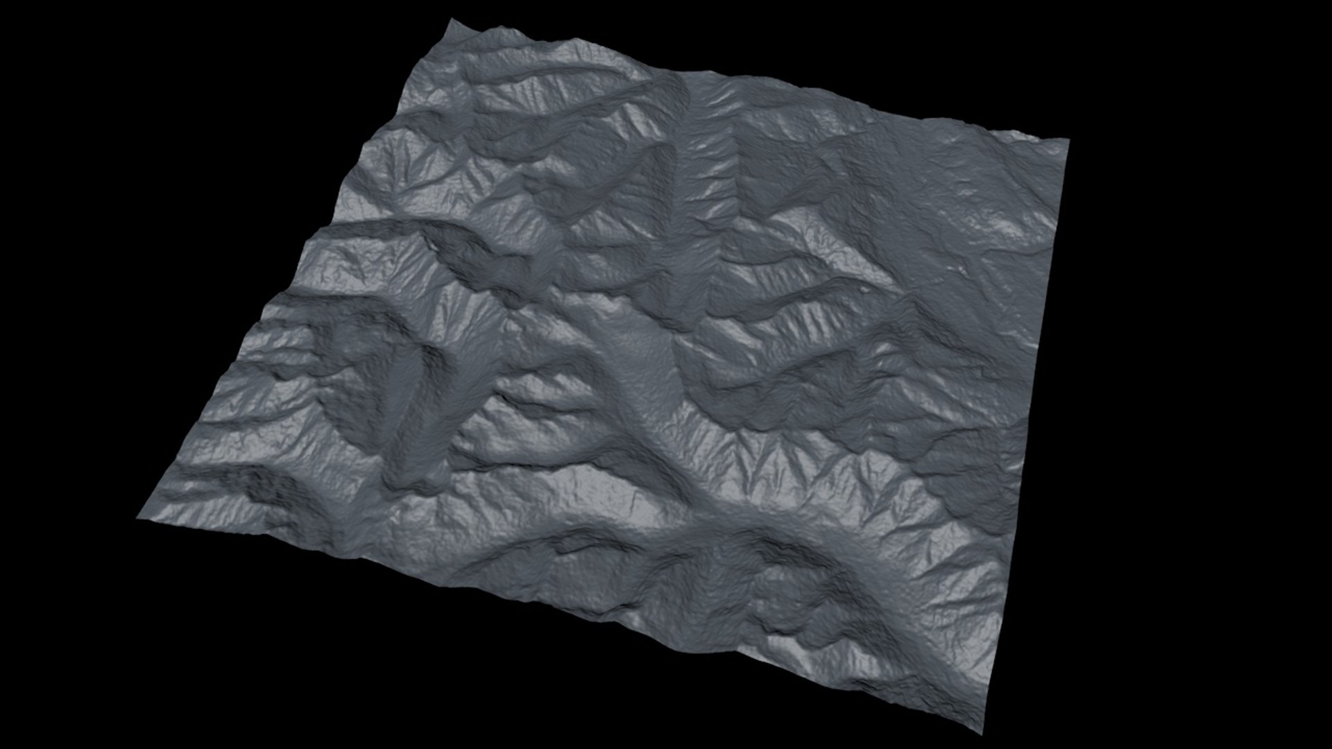 Terrains Untextured 3d Model