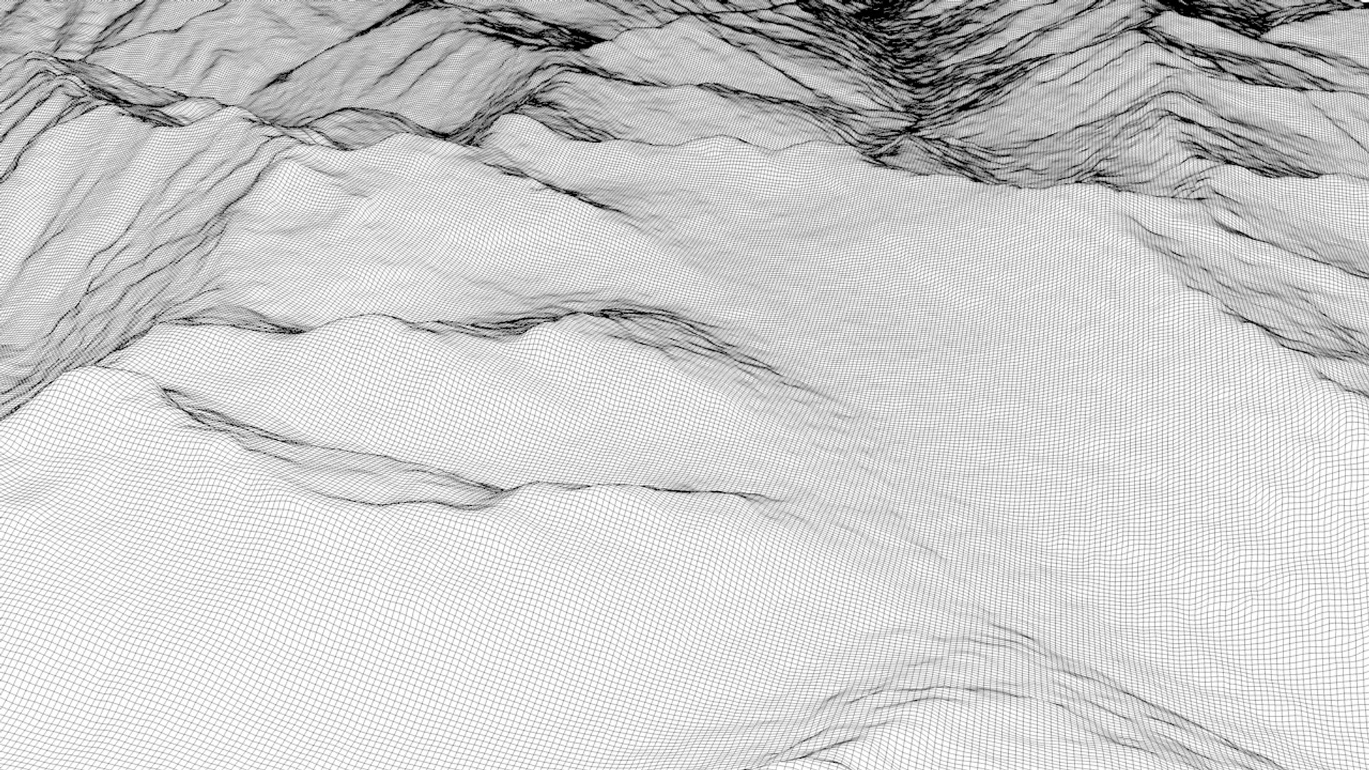 terrains untextured 3d model