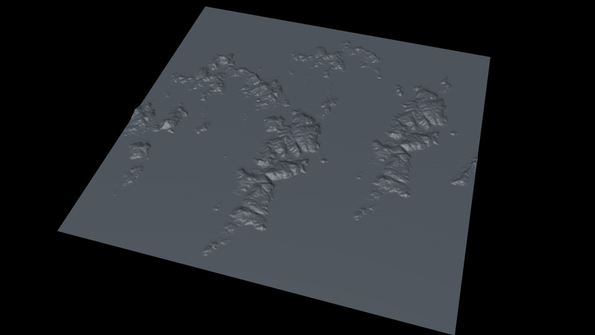 Terrains Untextured 3d Model
