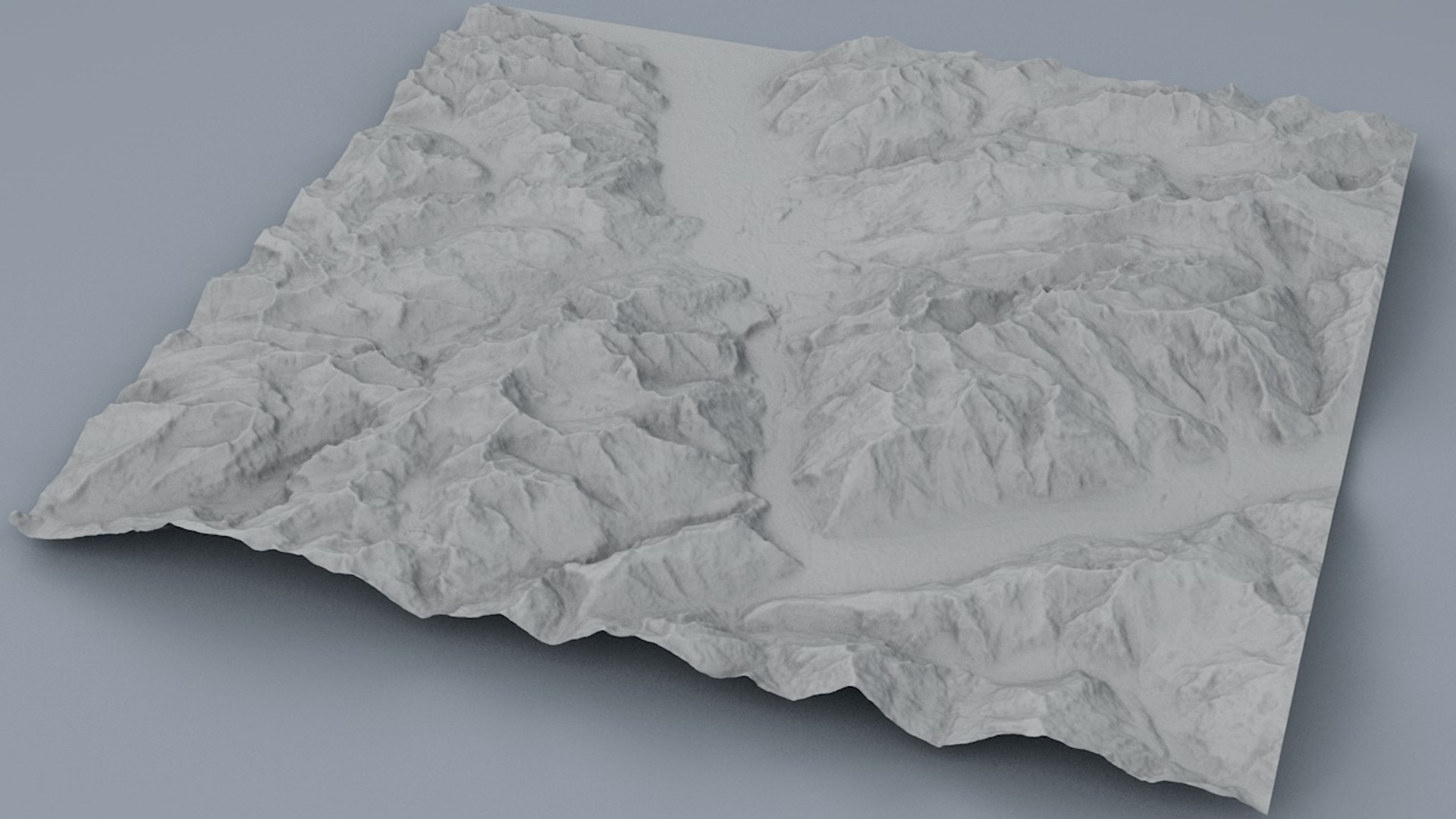 terrains untextured 3d model