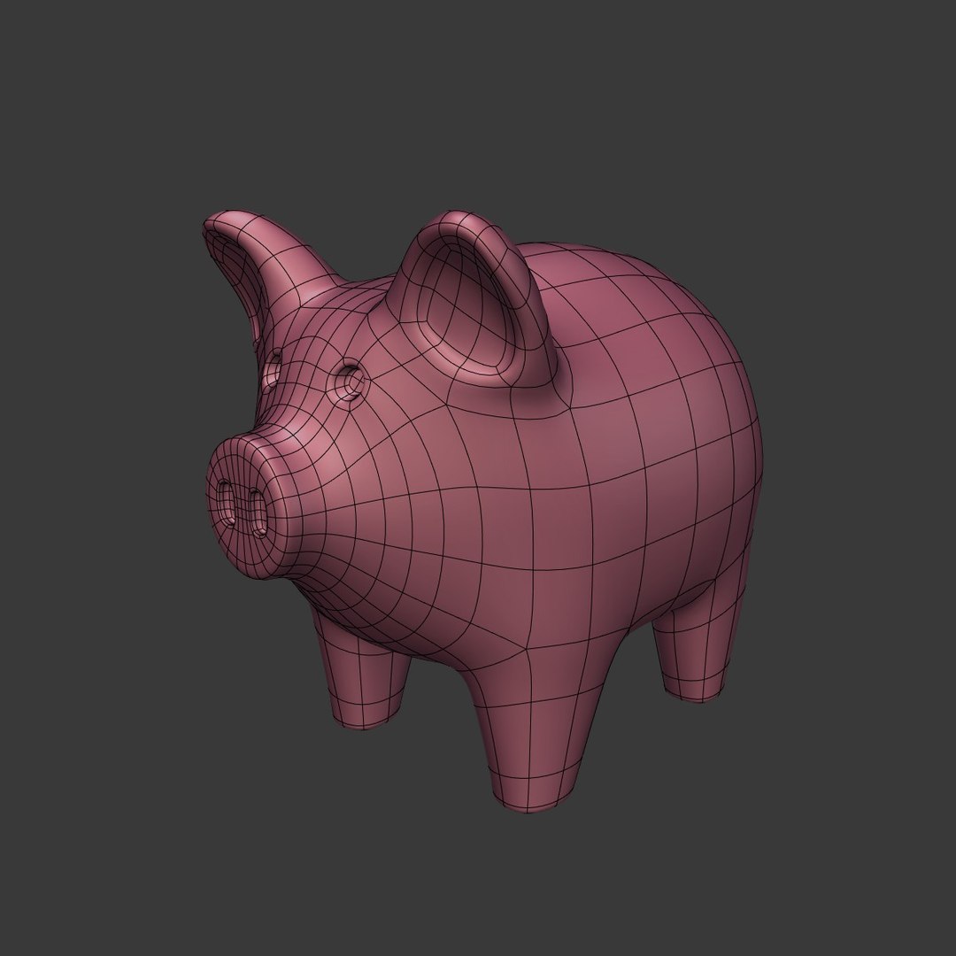 3D Model Cartoon Pig - TurboSquid 1294432