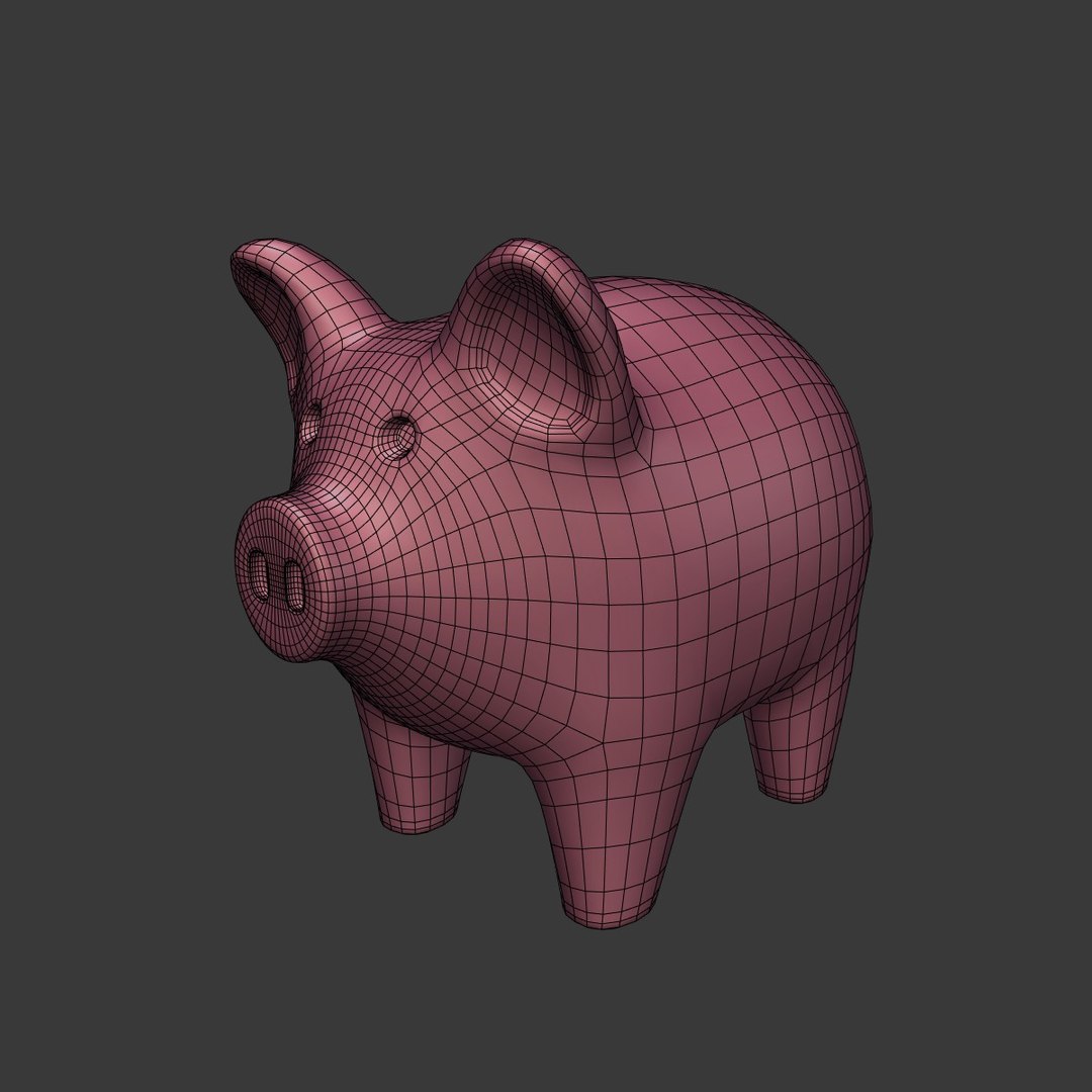 3D Model Cartoon Pig - TurboSquid 1294432