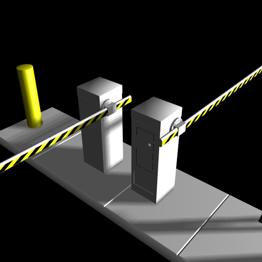 Entrance Barrier Gate 3d 3ds