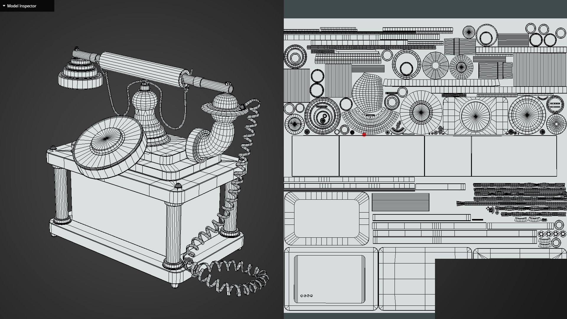 3D Game Ready Antique Vintage Telephone - TurboSquid 2082622