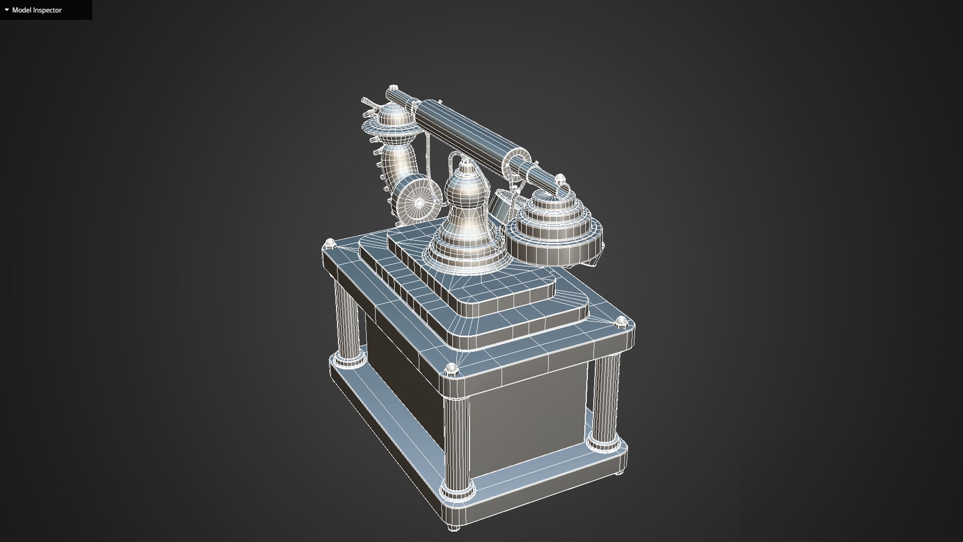 3D Game Ready Antique Vintage Telephone - TurboSquid 2082622