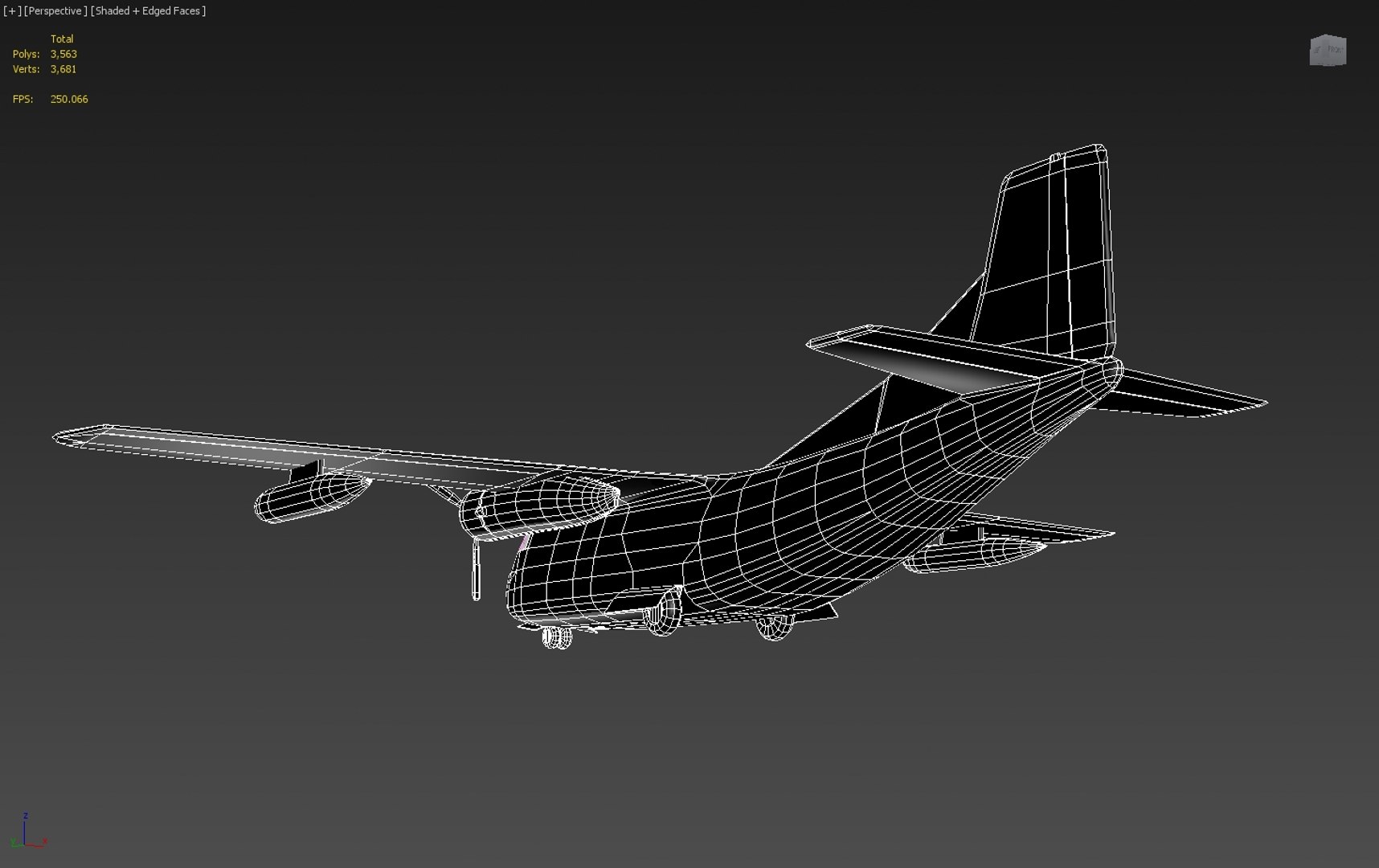 3d Model Fairchild C-123 Provider Military Transport