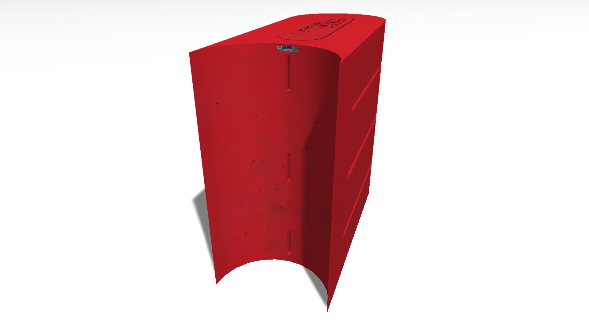 Race Track Tecpro Barrier Element 3D Model - TurboSquid 2090379