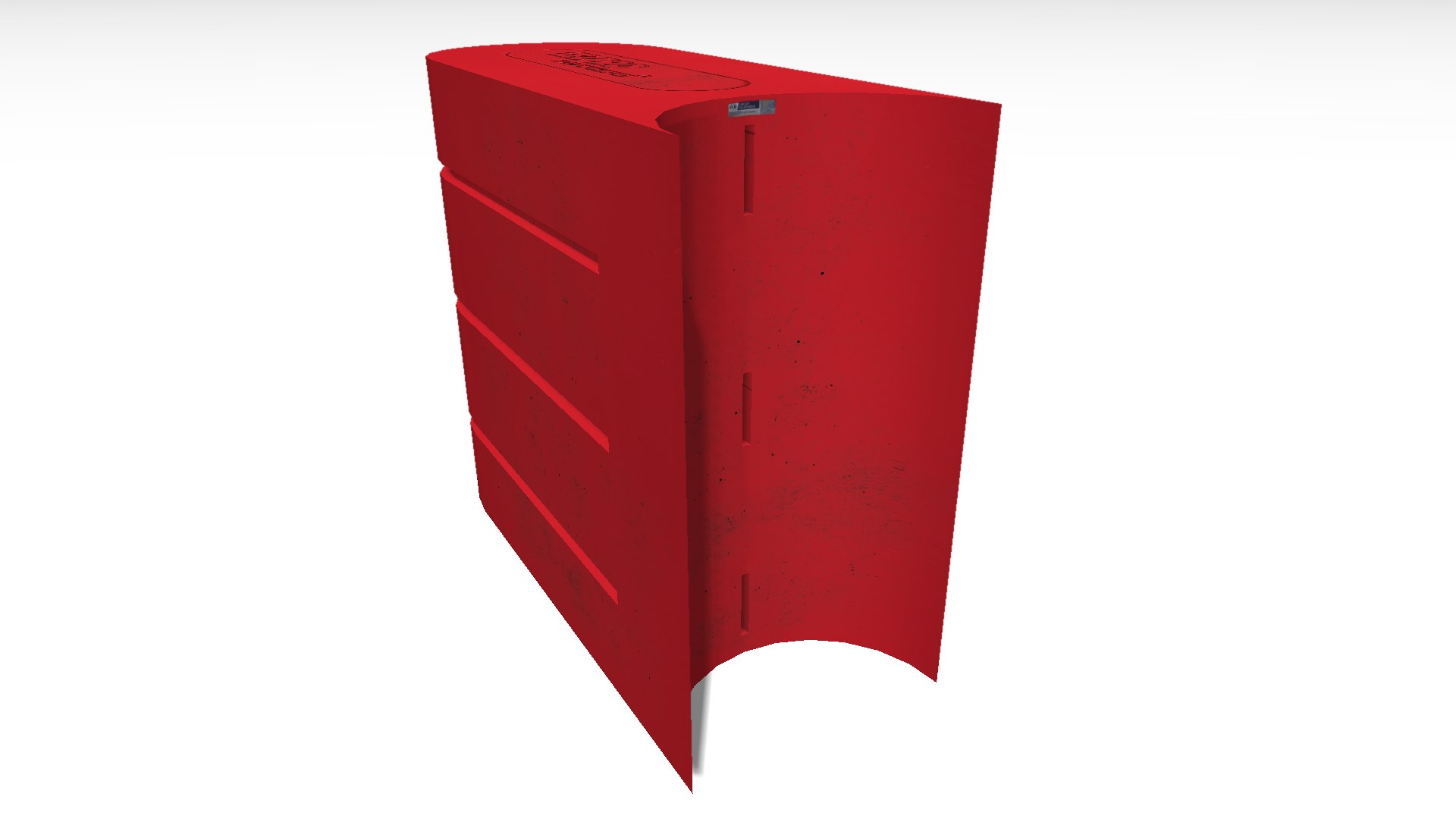 Race Track Tecpro Barrier Element 3D Model - TurboSquid 2090379