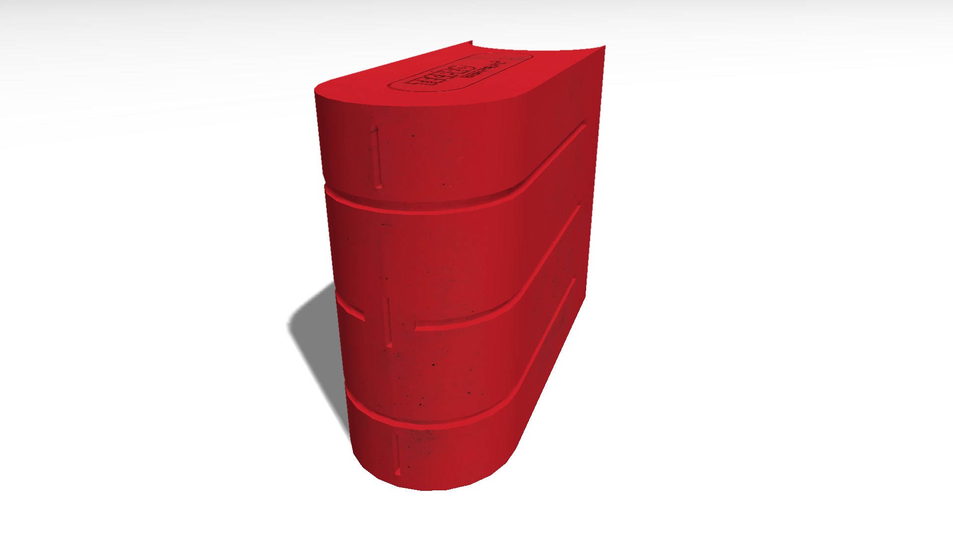 Race Track Tecpro Barrier Element 3D Model - TurboSquid 2090379