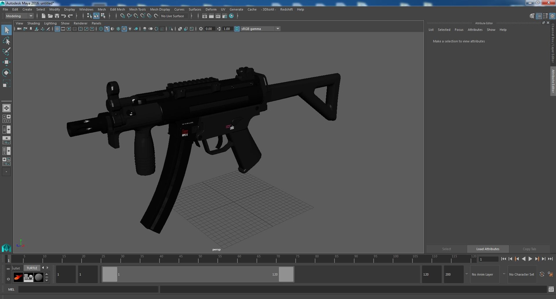 3D MP5 Semi Automatic - TurboSquid 2169784