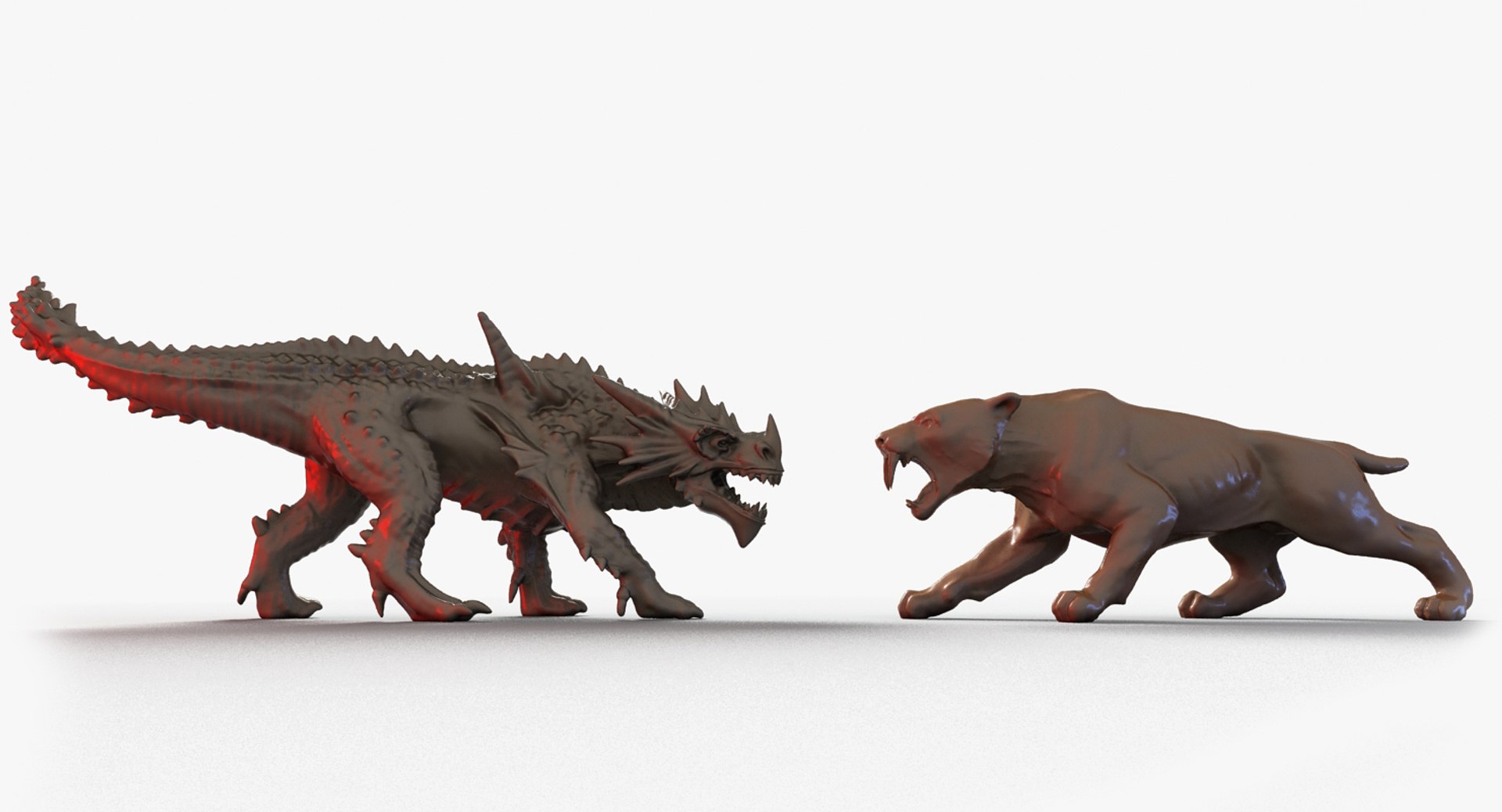 3d Model Scan Sabre Tooth Tiger