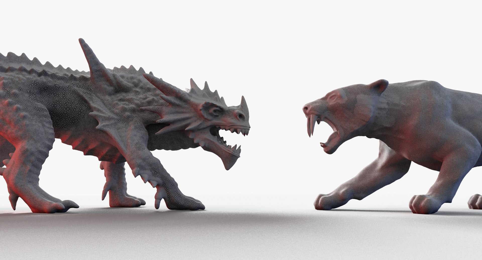 3d Model Scan Sabre Tooth Tiger
