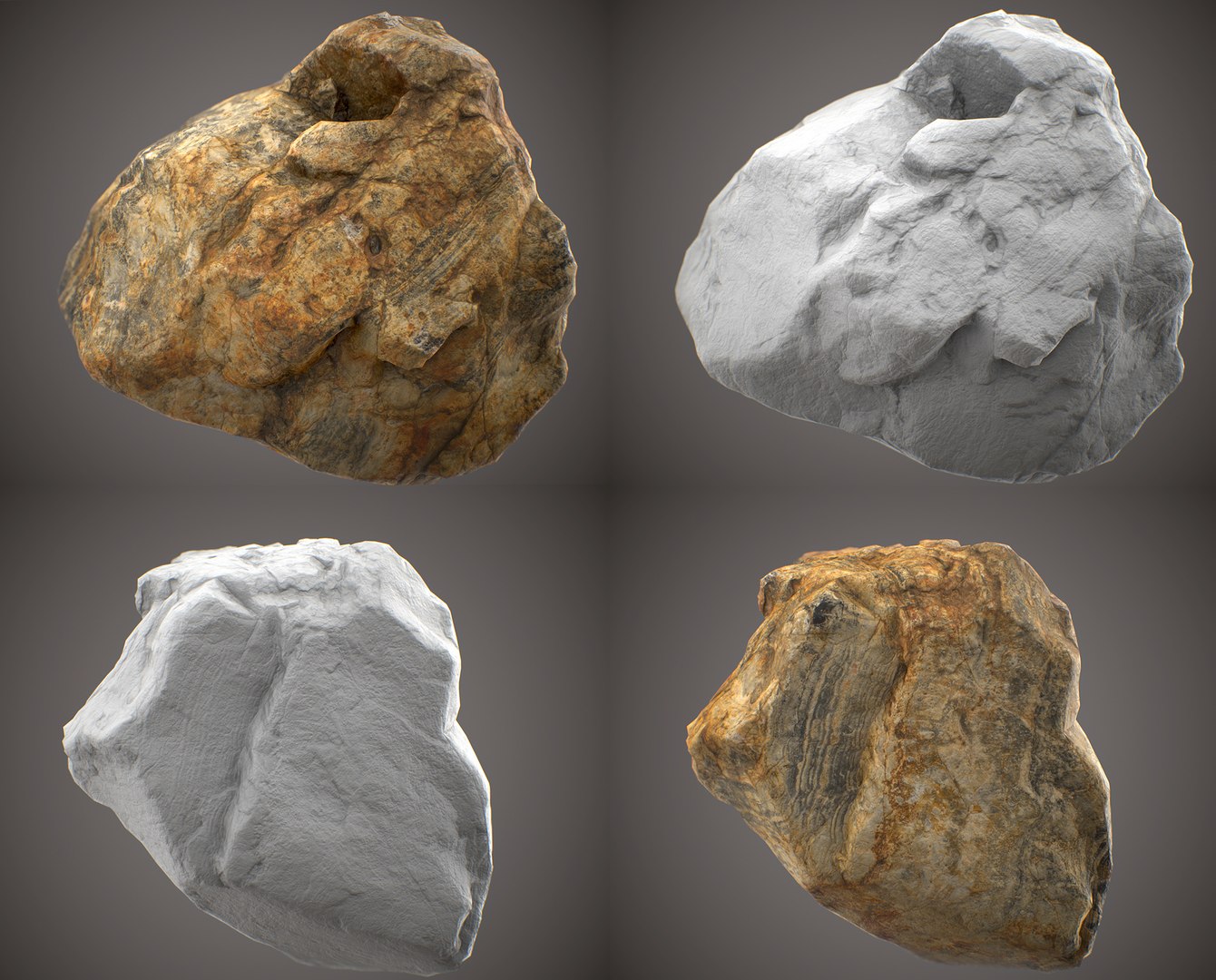 Rock Pack 01 3D Model - TurboSquid 1307587