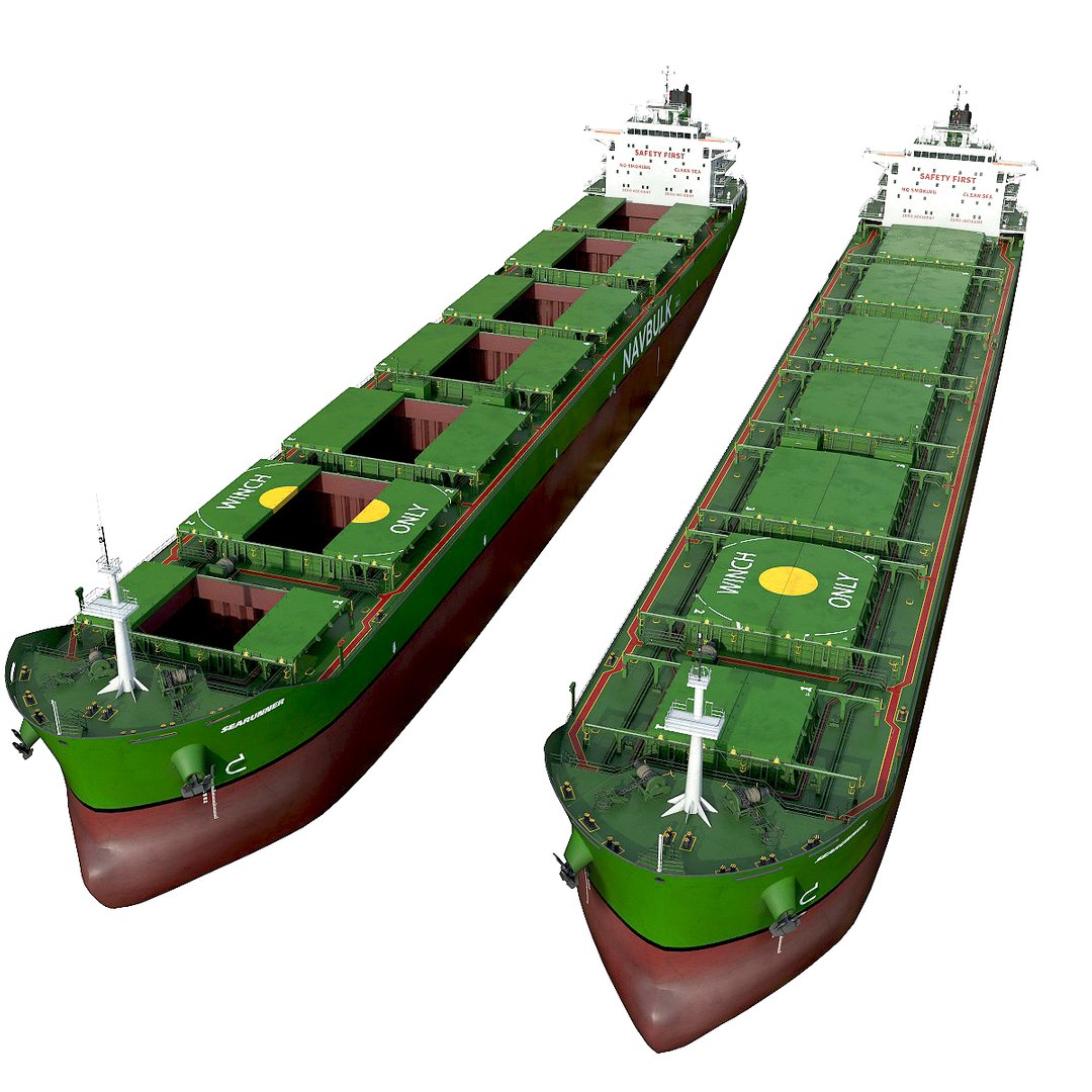 Vessel Bulk Carrier 3D Model - TurboSquid 1627018