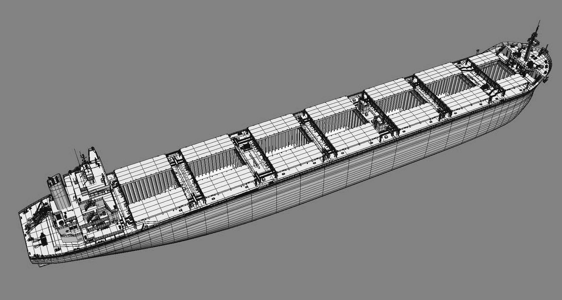 Vessel Bulk Carrier 3D Model - TurboSquid 1627018