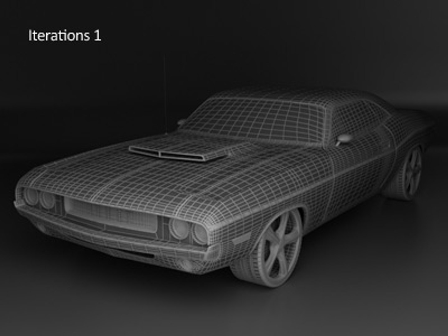 3d Dodge Challenger Car Model