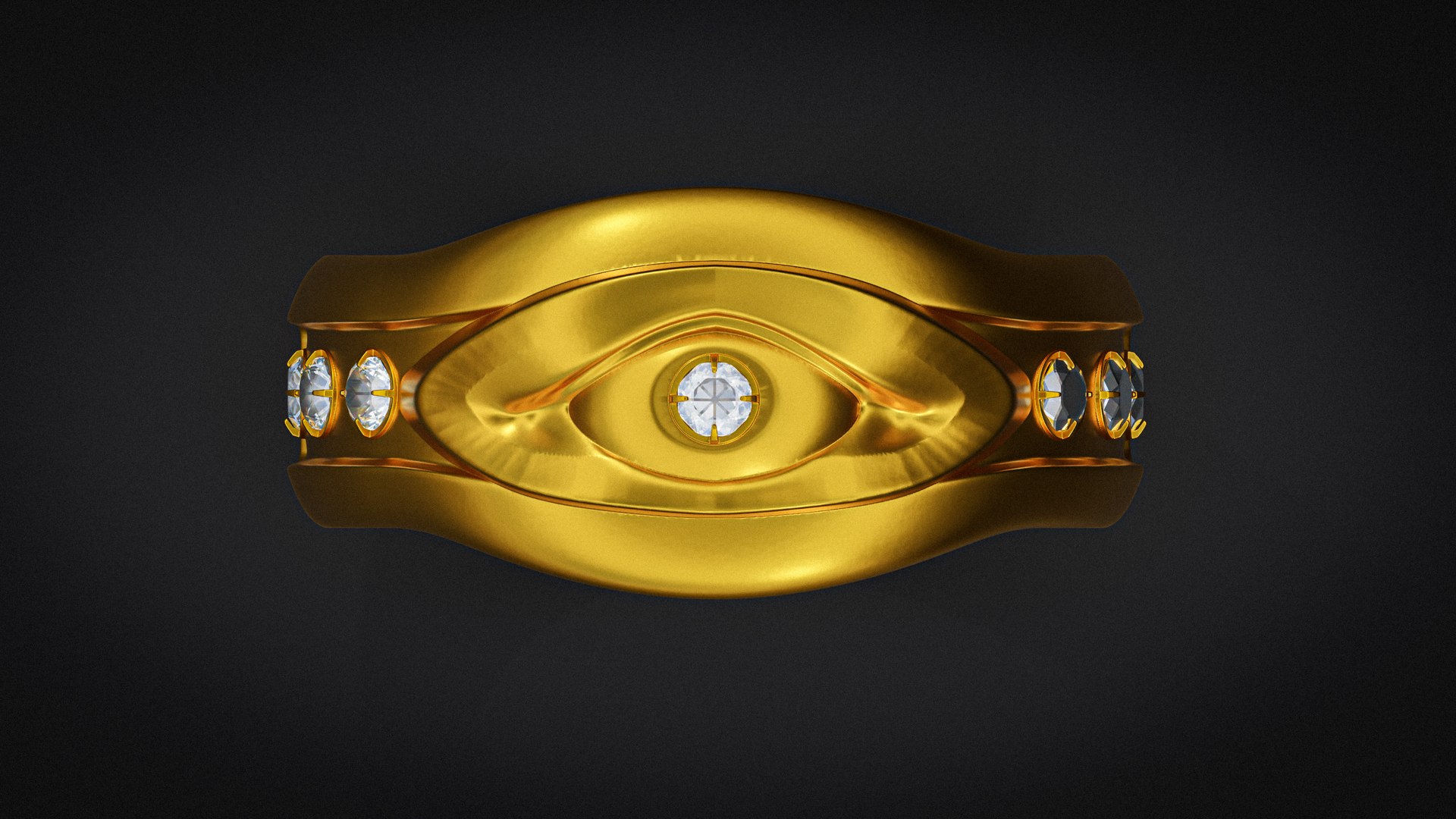 3D All Seeing Eye Ring - TurboSquid 1953814