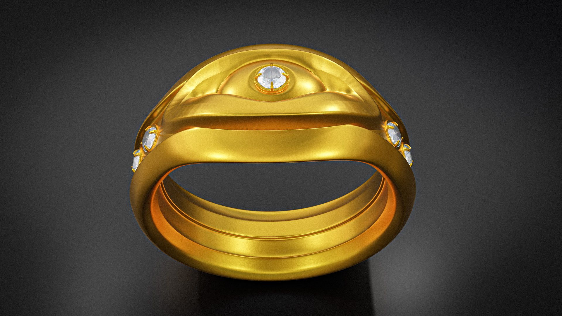 3D All Seeing Eye Ring - TurboSquid 1953814