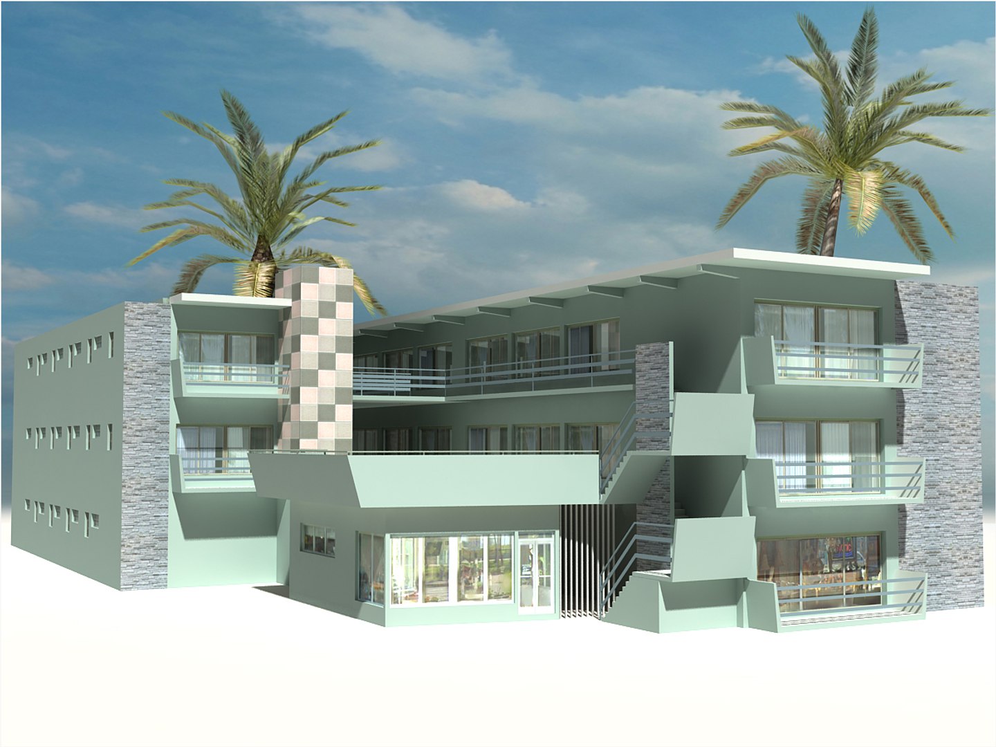 3D Beach Building 10 Model - TurboSquid 1484133