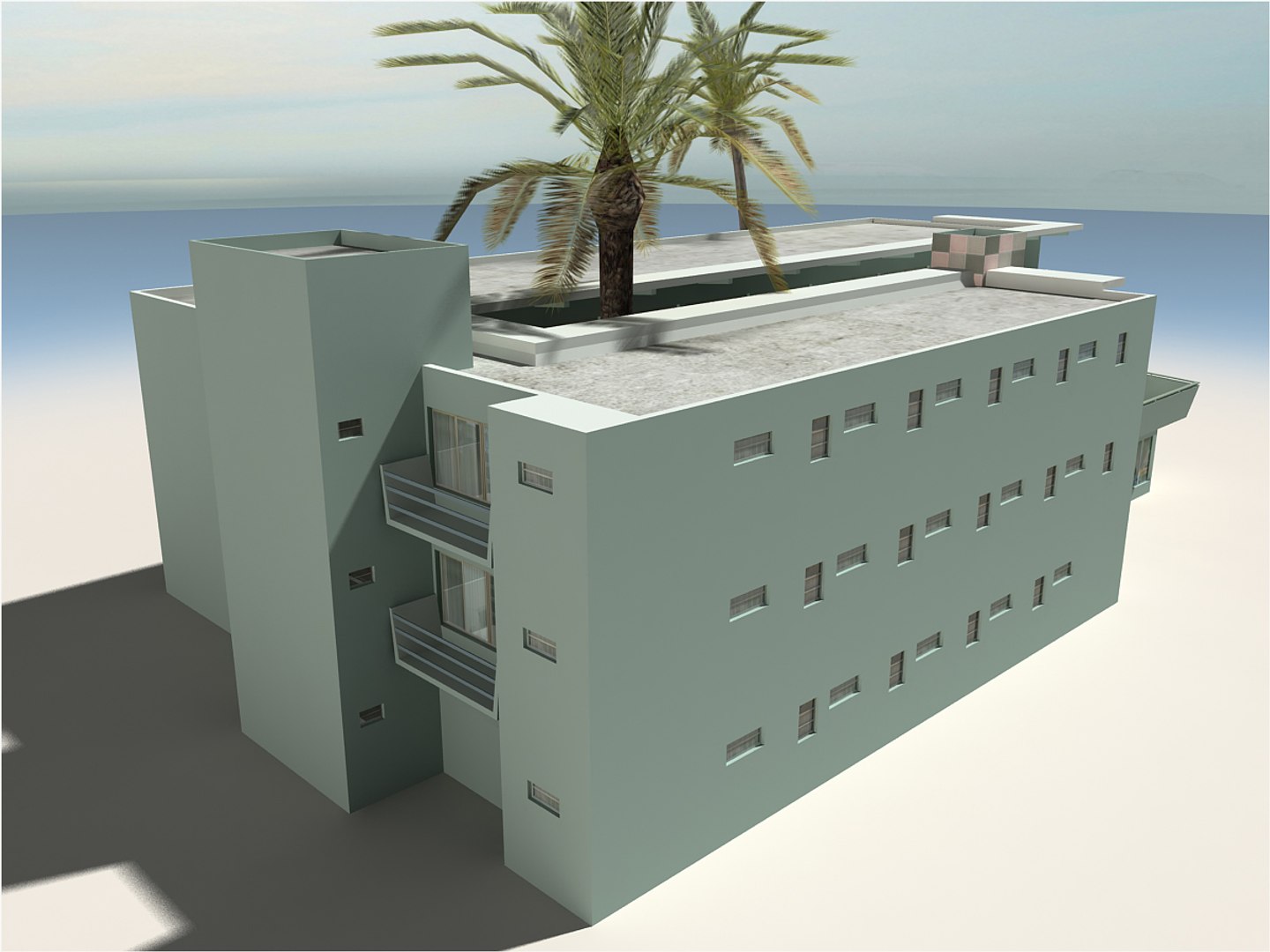 3D Beach Building 10 Model - TurboSquid 1484133