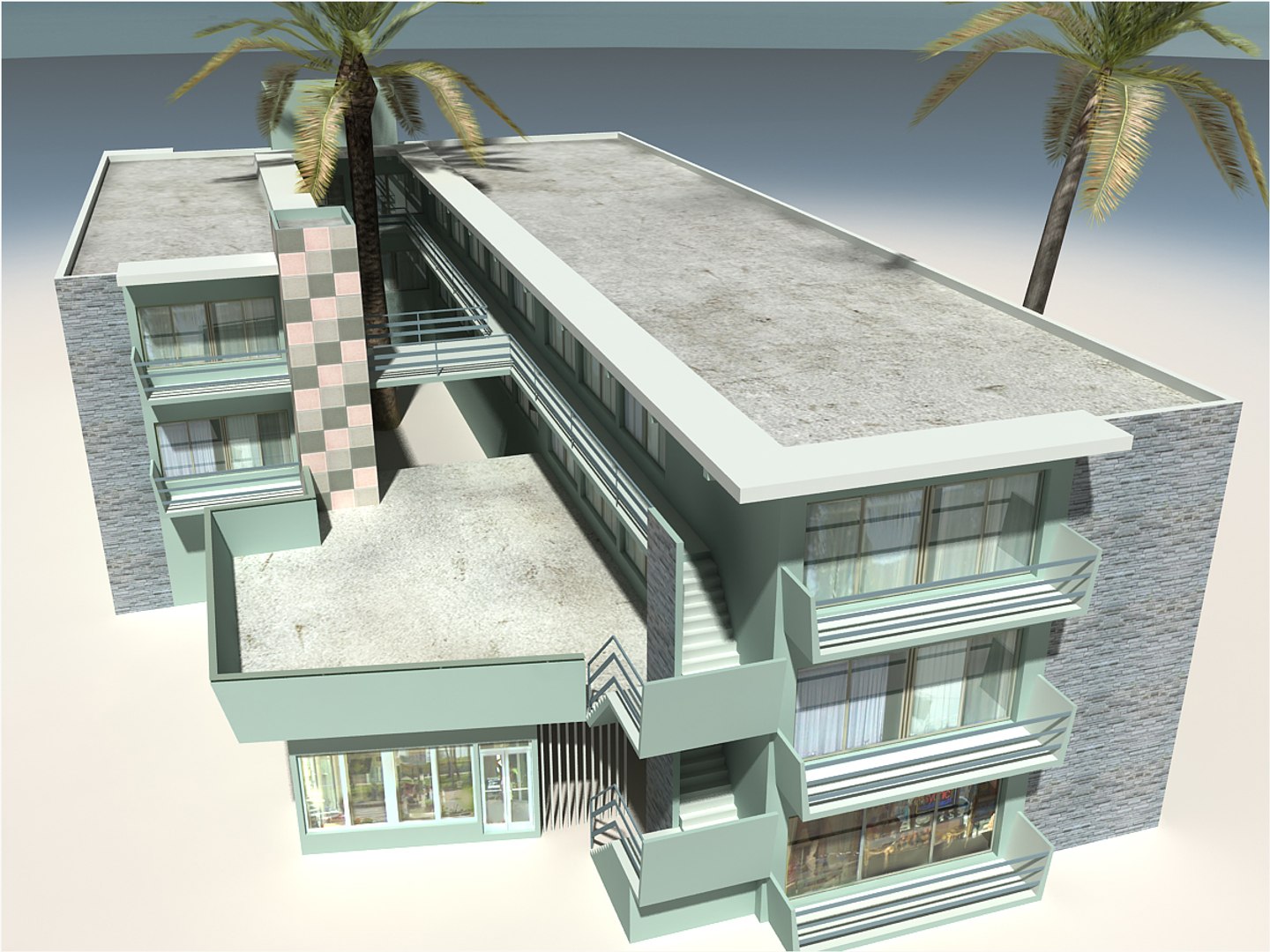 3D Beach Building 10 Model - TurboSquid 1484133