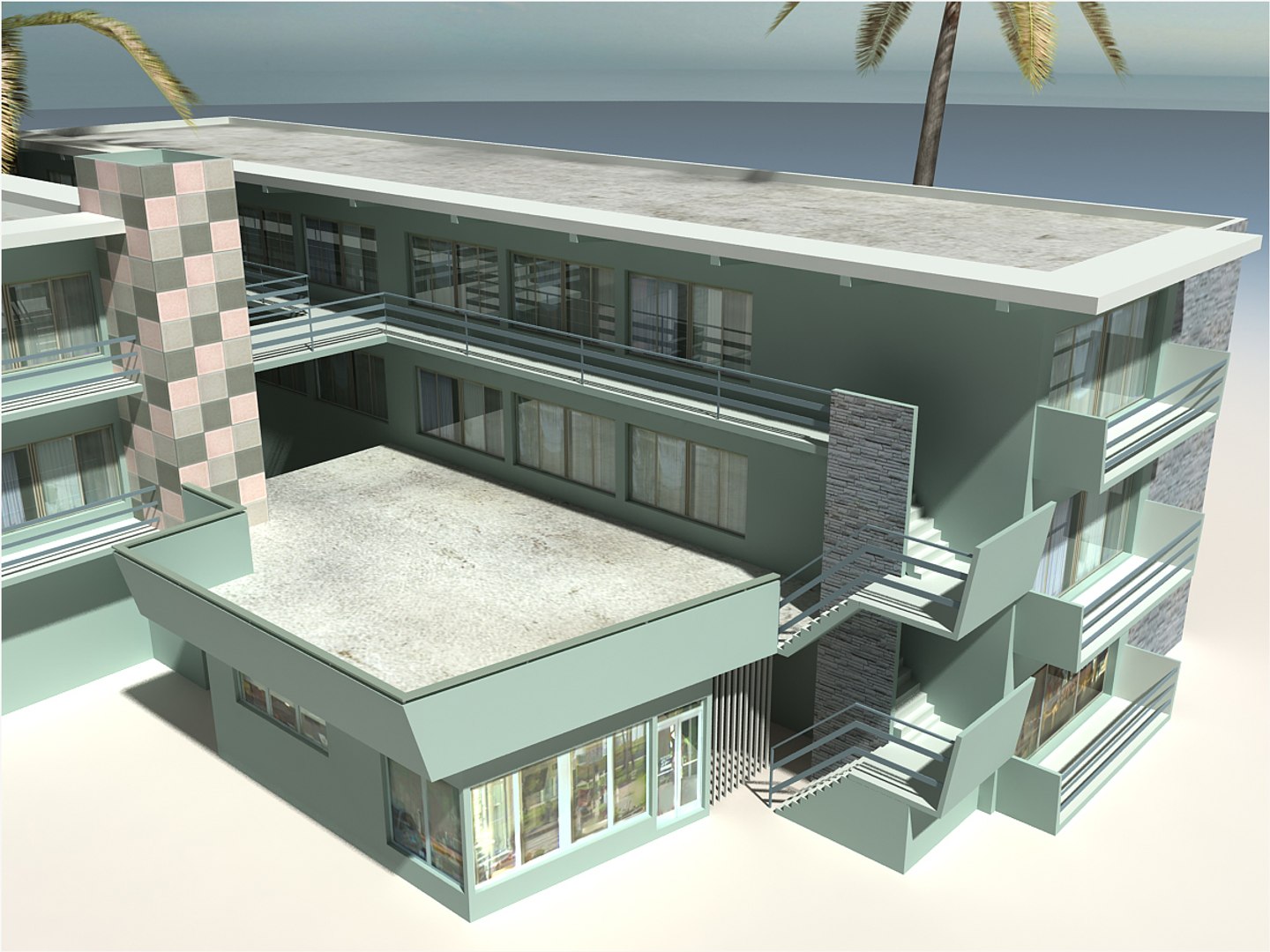 3D Beach Building 10 Model - TurboSquid 1484133