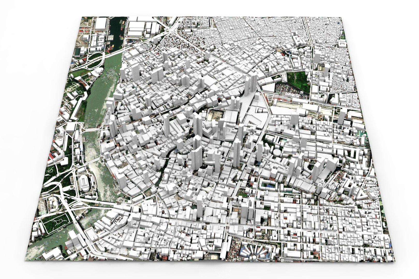 3D Cityscape Manila Philippines - TurboSquid 2040644
