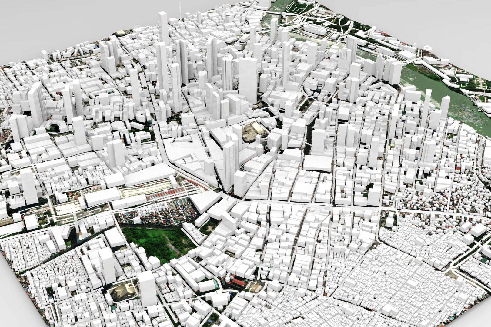 3D Cityscape Manila Philippines - TurboSquid 2040644